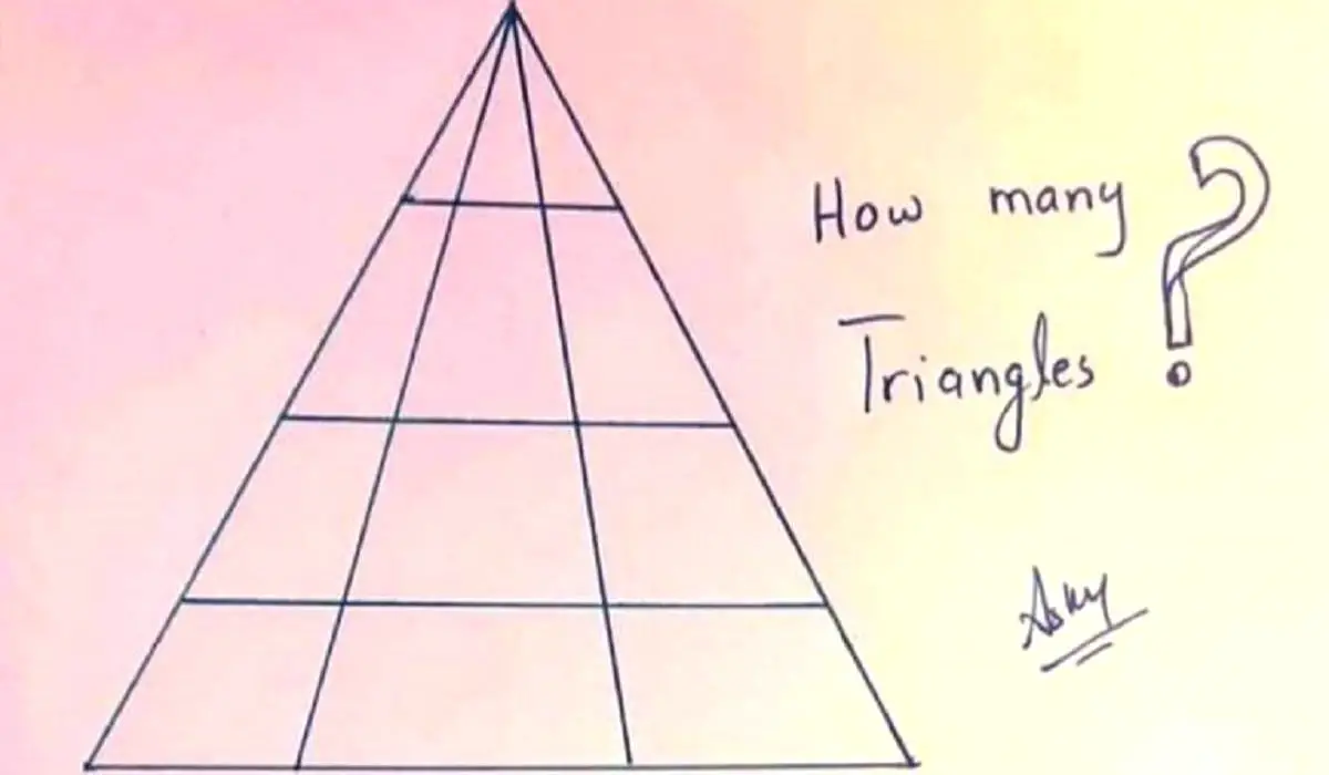 How Many Triangles Do You See In This Picture The Answer Is Not That 