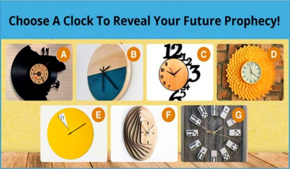 Choose A Clock To Reveal Your Future Prophecy! - Namastest